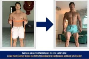 Resistance Bands Before And After (+ how long results take)